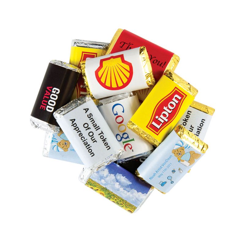 NC Custom: Third-Ounce Mini Wrapper Bars. Supplied By: Chocolate Inn